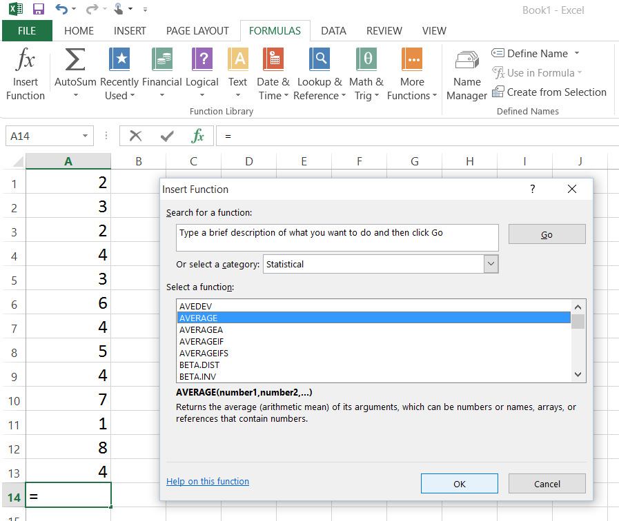 Calculating The Mean And Standard Deviation With Excel Educational Calculating The Mean And Standard Deviation With Excel Educational